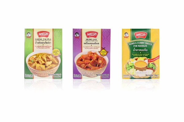 Wholesale market for Thai quality productsMAESRI Curry Paste Pouches ...