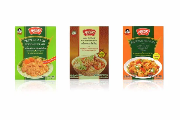 Wholesale market for Thai quality productsMAESRI Curry Paste Pouches ...